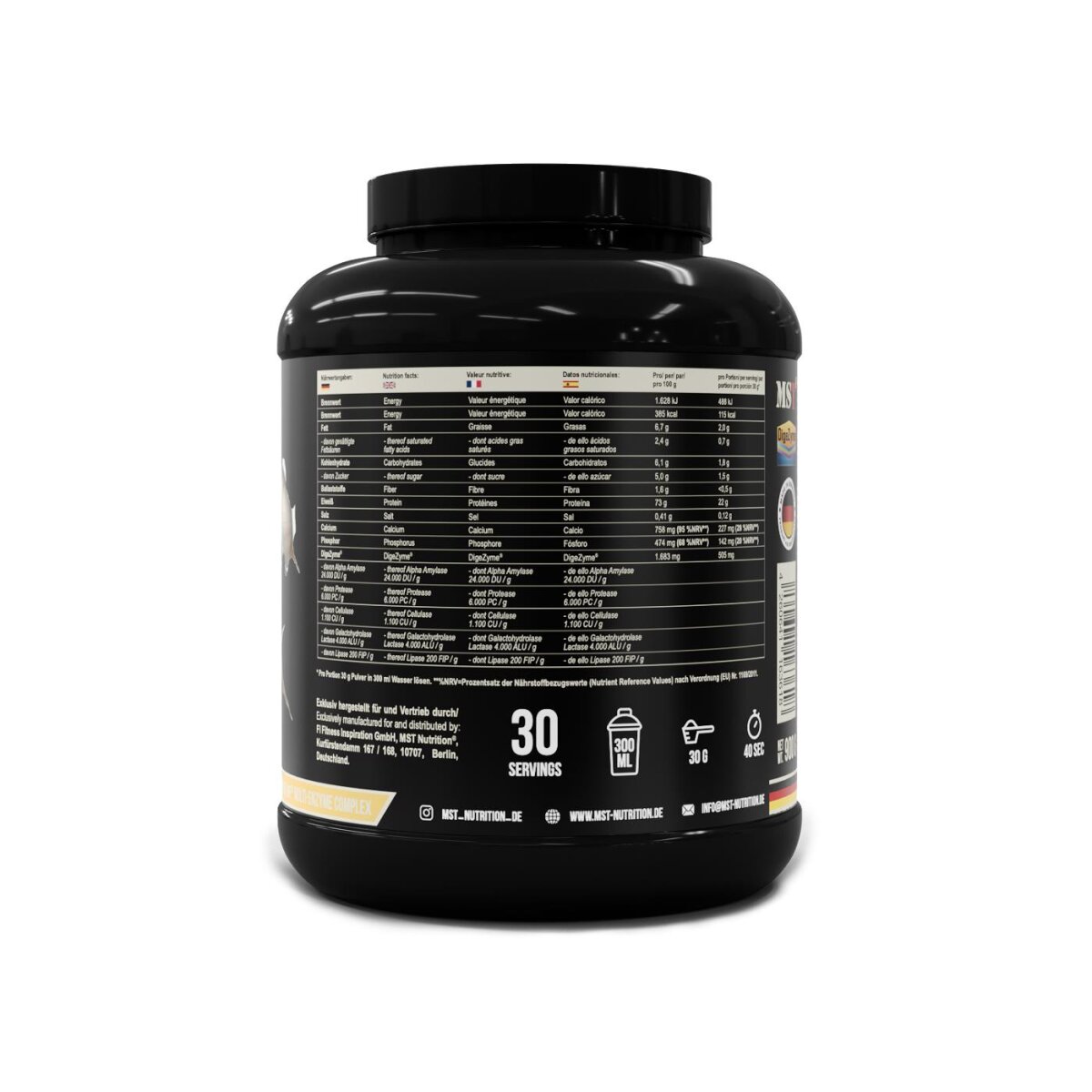 Protein Best Whey + Enzyme 900g Vanilla ice cream